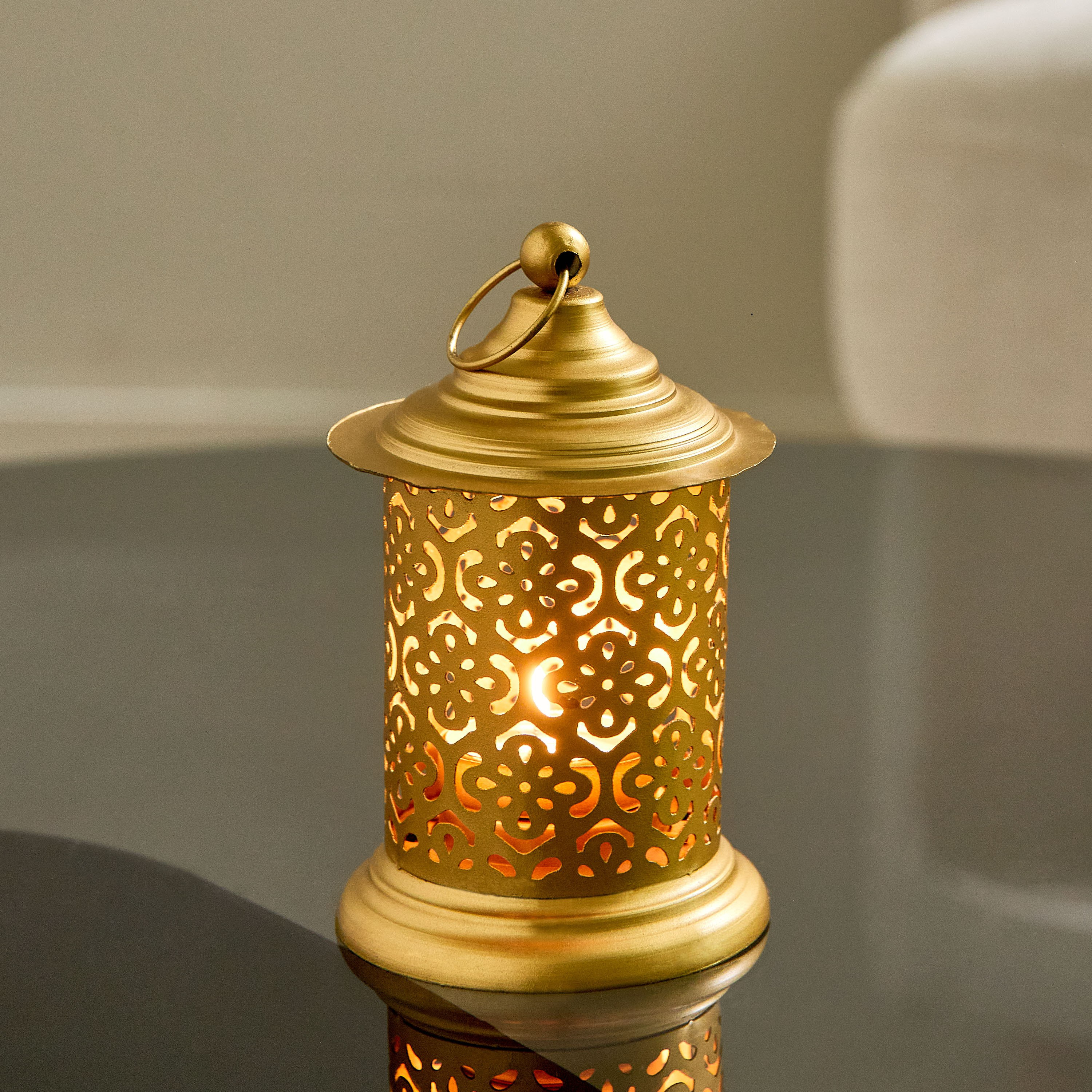 Buy Pema Flower Cutwork Lantern - 8x8x12 cm Online in UAE | Homebox