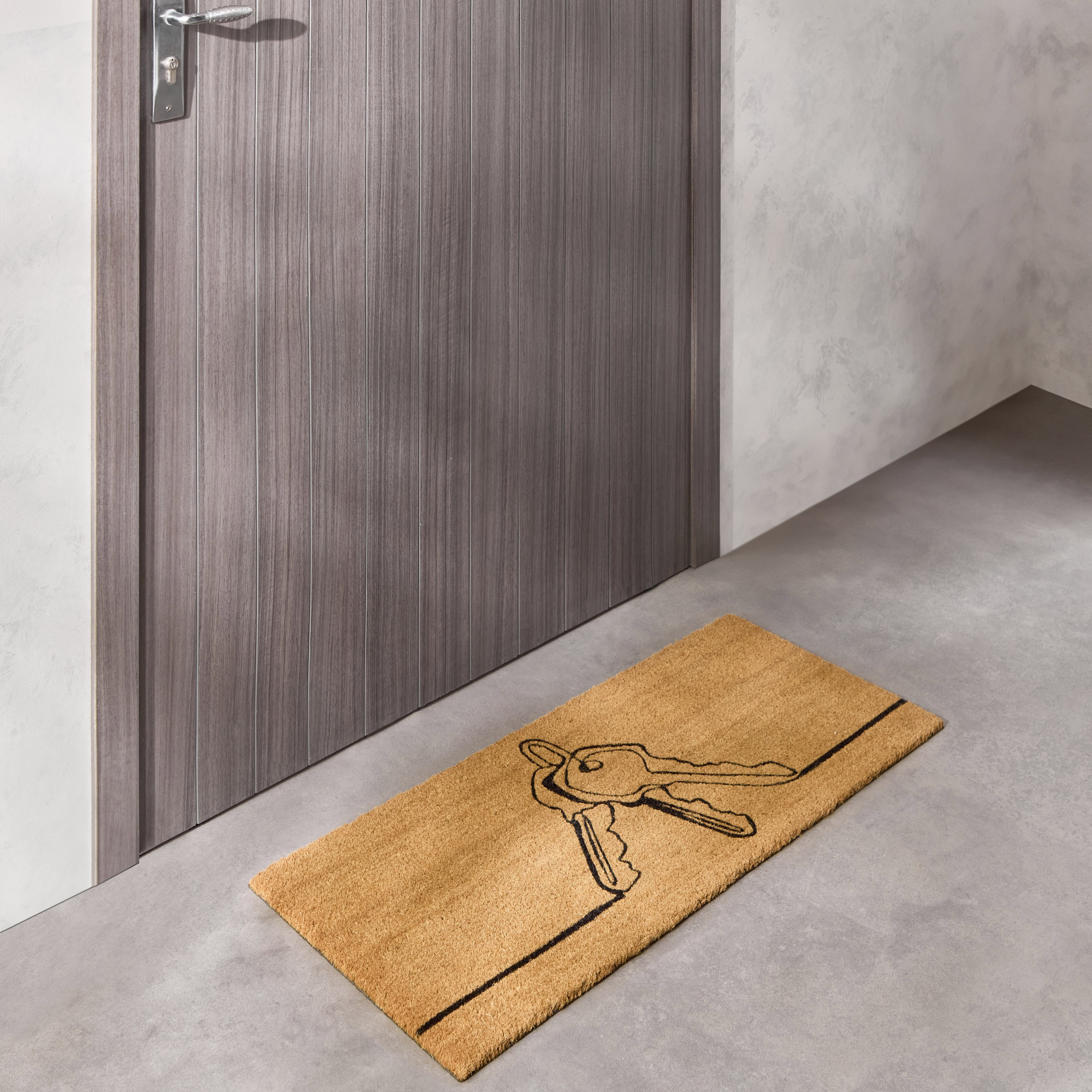 Buy Keys Printed Coir Doormat with PVC Back - 45x100 cm Online in UAE ...
