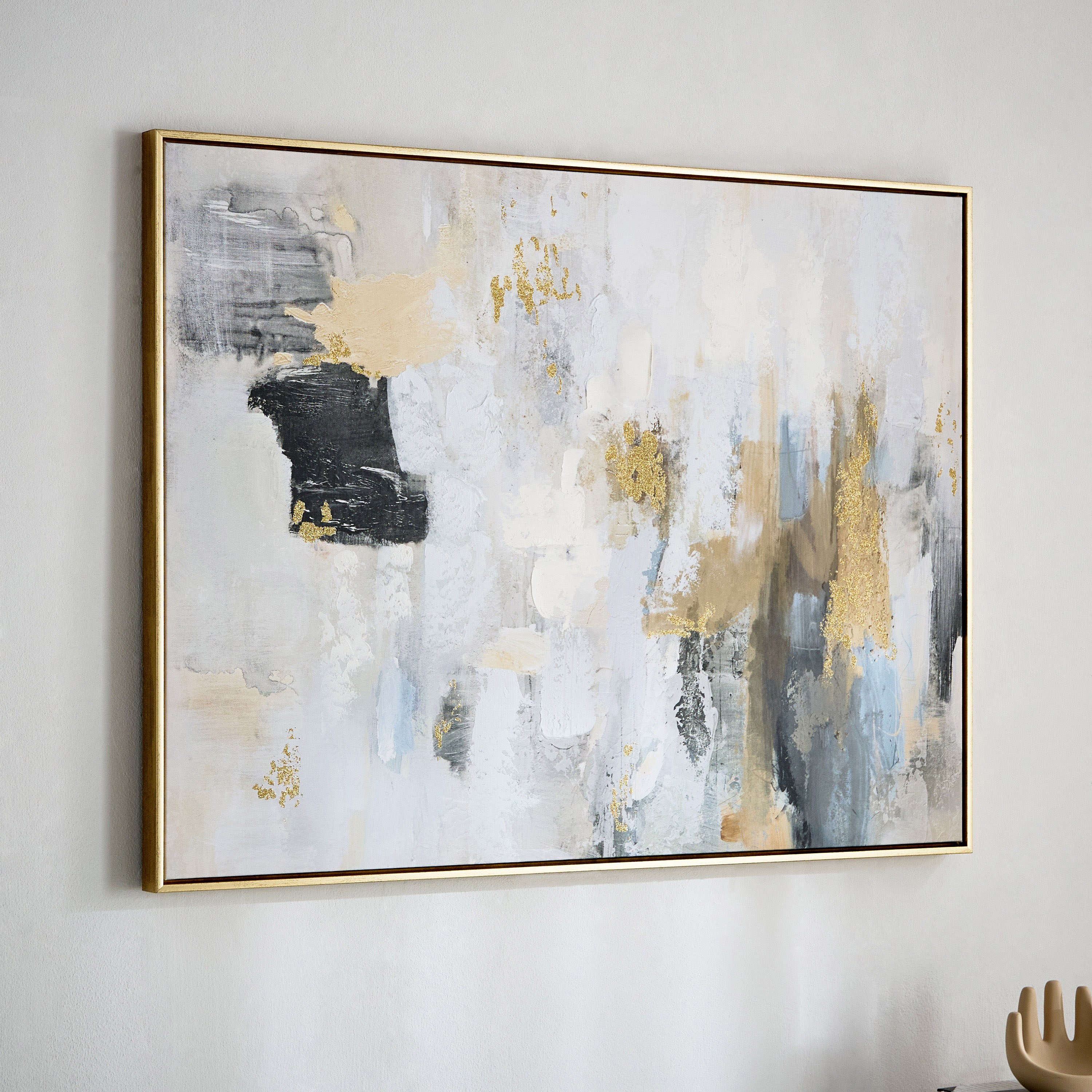 Buy Vivid Hand Painted and Foil Embellished Canvas Art with Frame ...