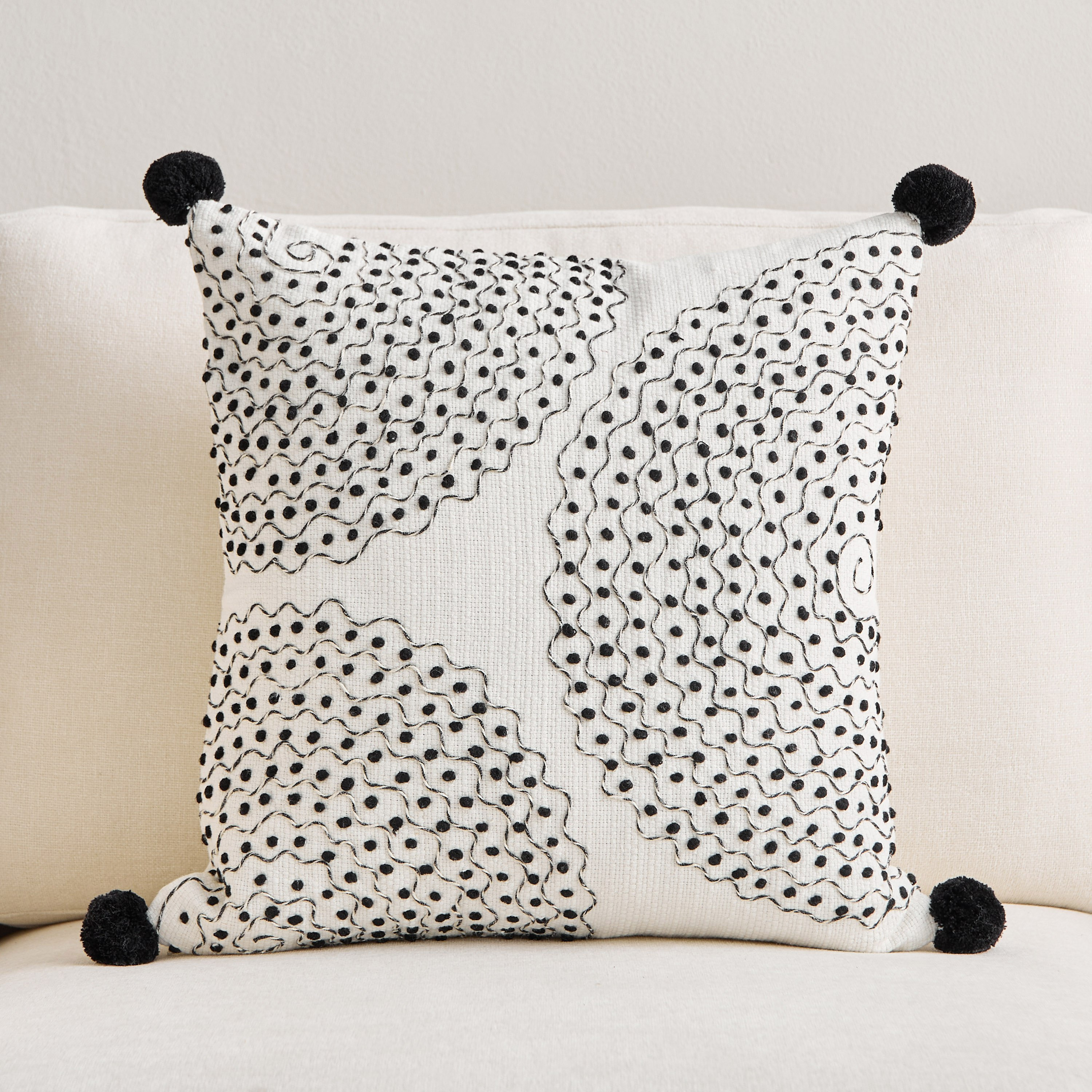 Buy Albedo French Knot Arc Filled Cushion - 45x45 cm Online in UAE ...