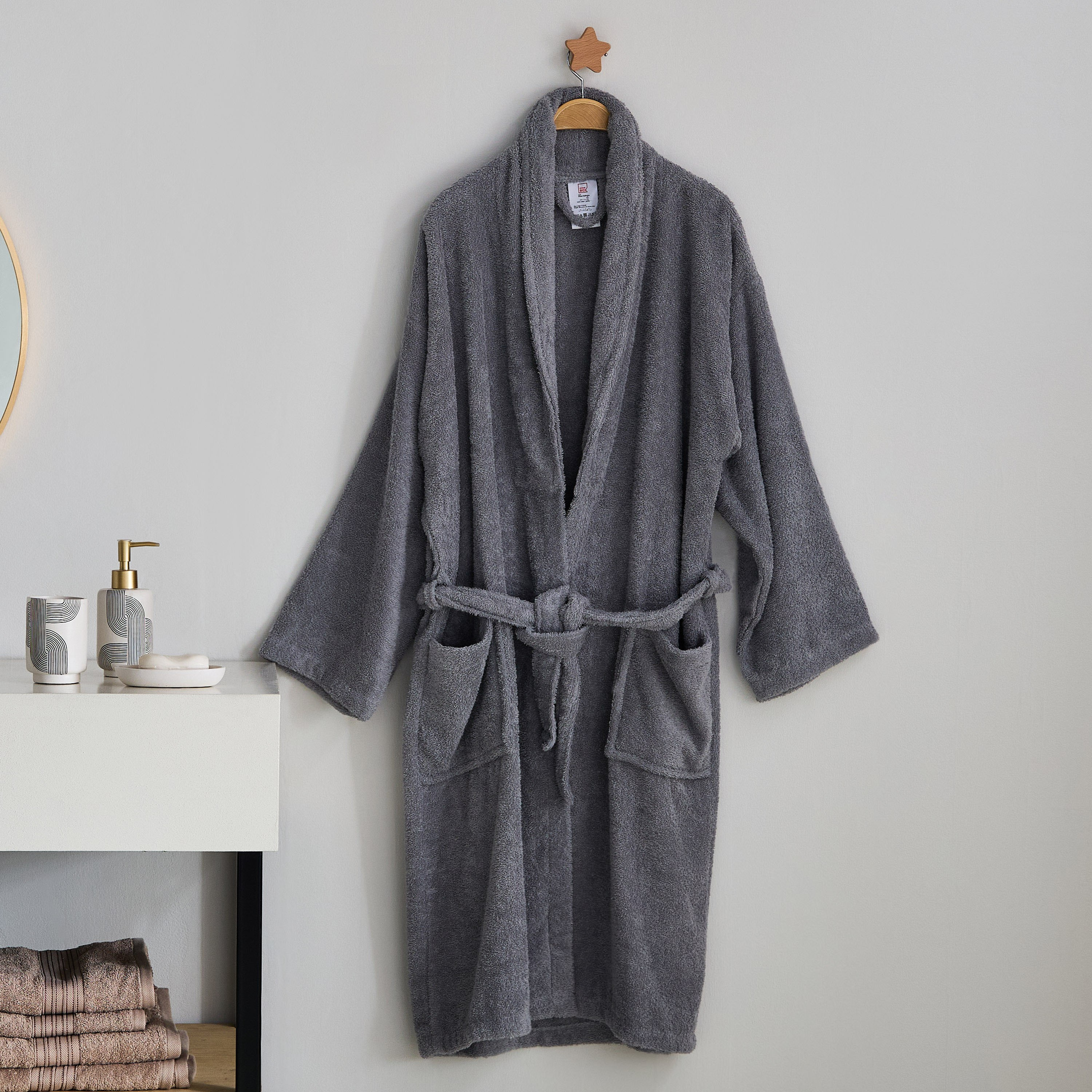 Buy Essential Adult Shawl Bathrobe - Medium Online in KSA | Homebox