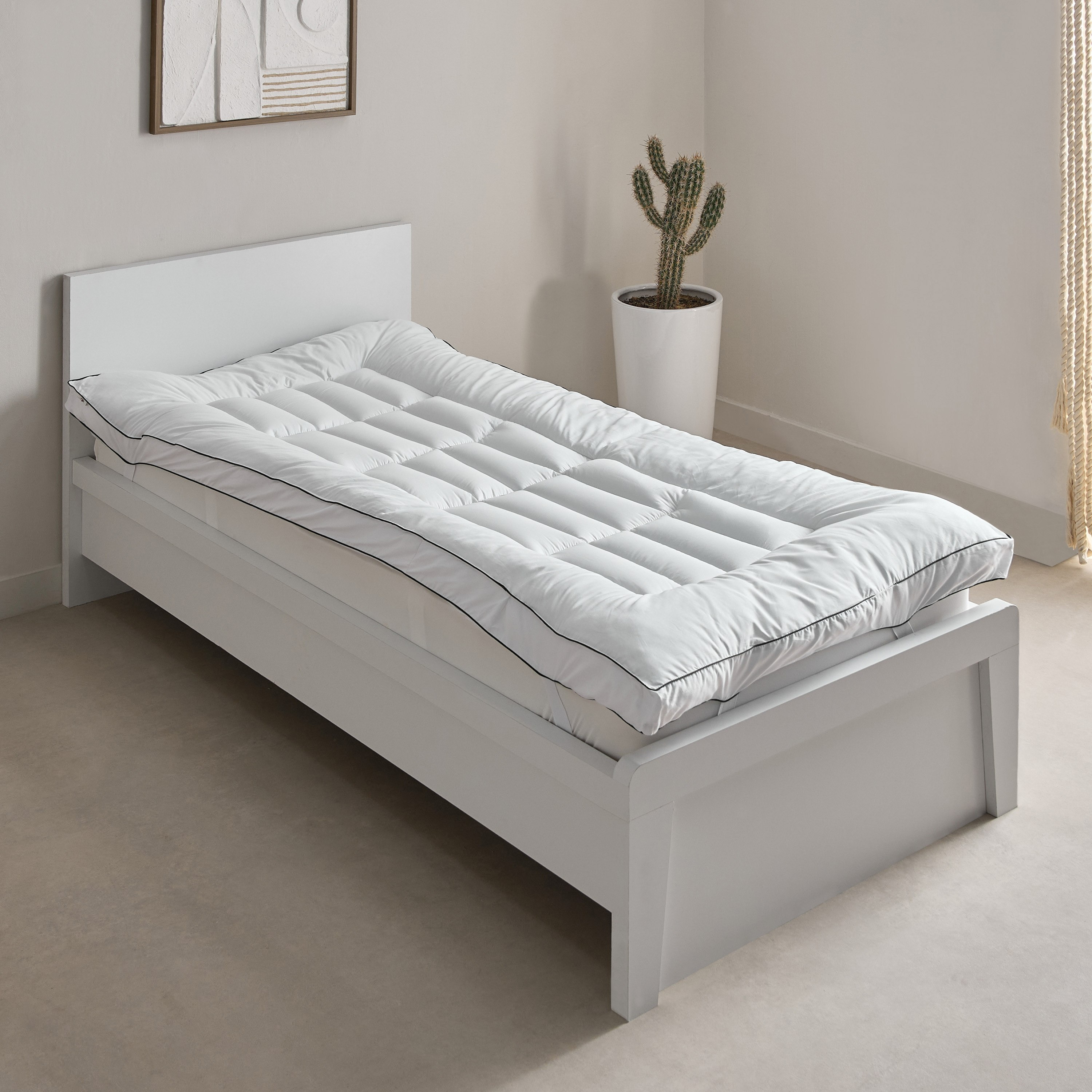 Buy Opulent Luxe Satin Single Mattress Topper - 90x200 cm Online in KSA ...