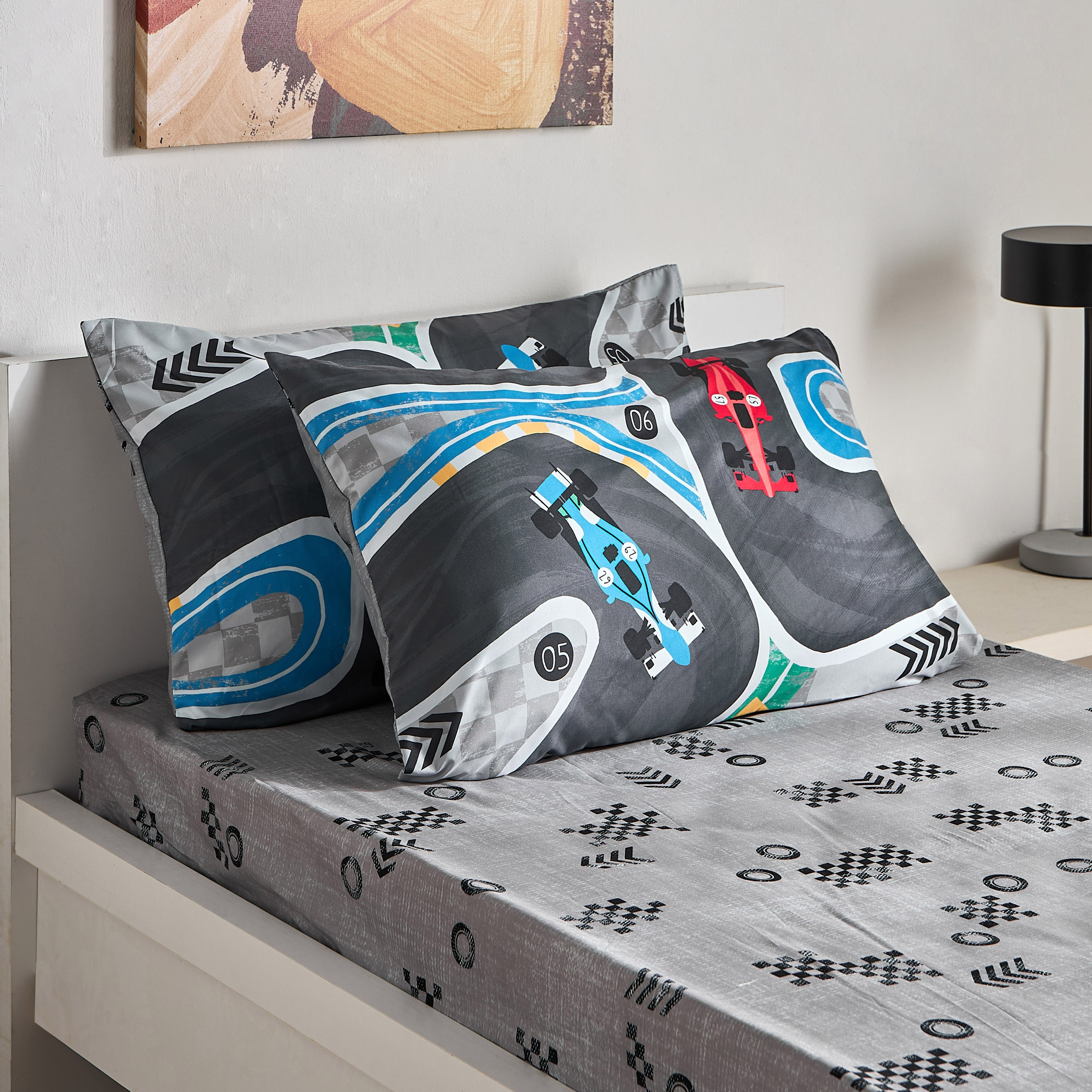 Shop Tom Gearhead Cars 2-Piece Microfibre Pillow Cover Set - 50x75 cm ...