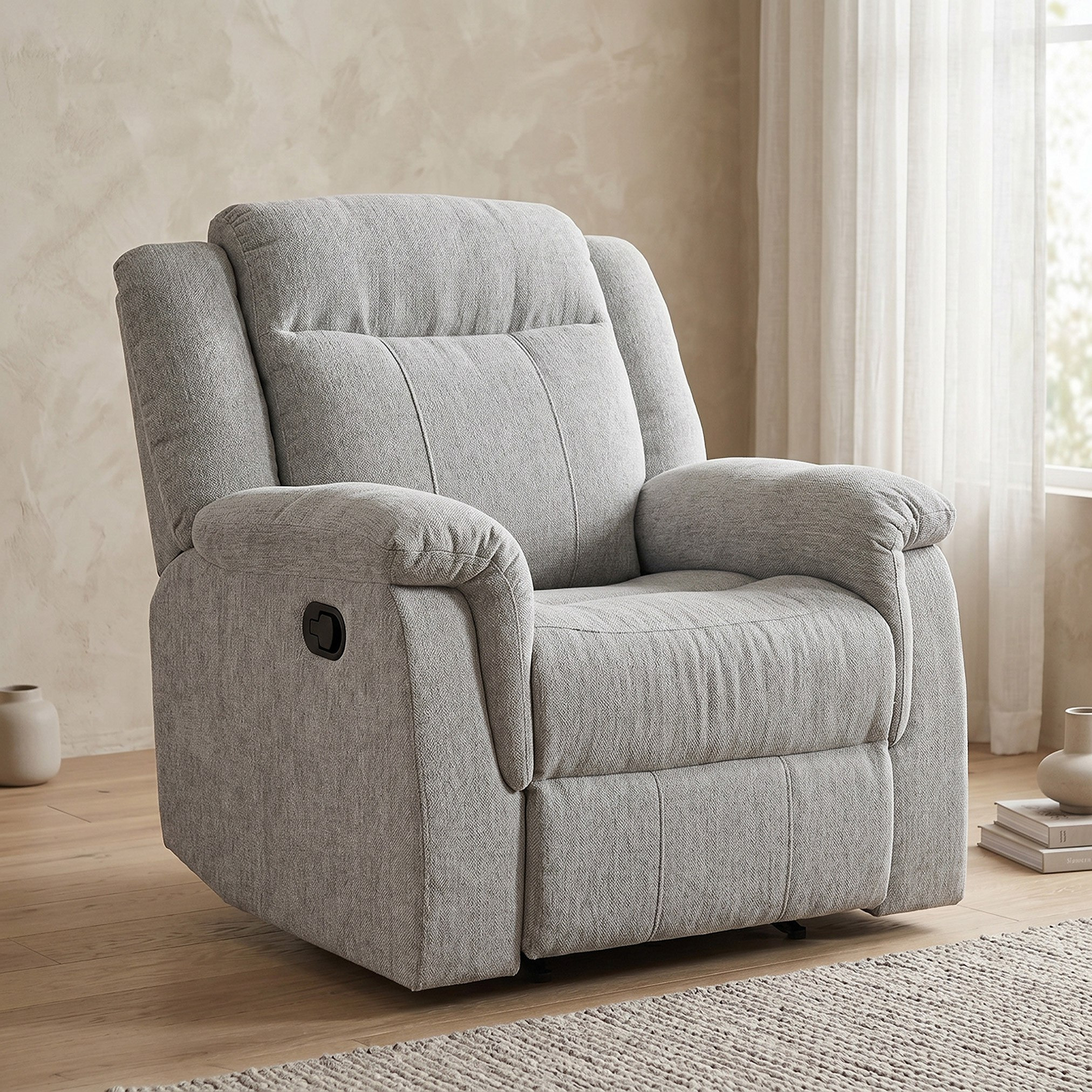 Buy Jane 1-Seater Fabric Recliner Sofa Online in KSA | Homebox