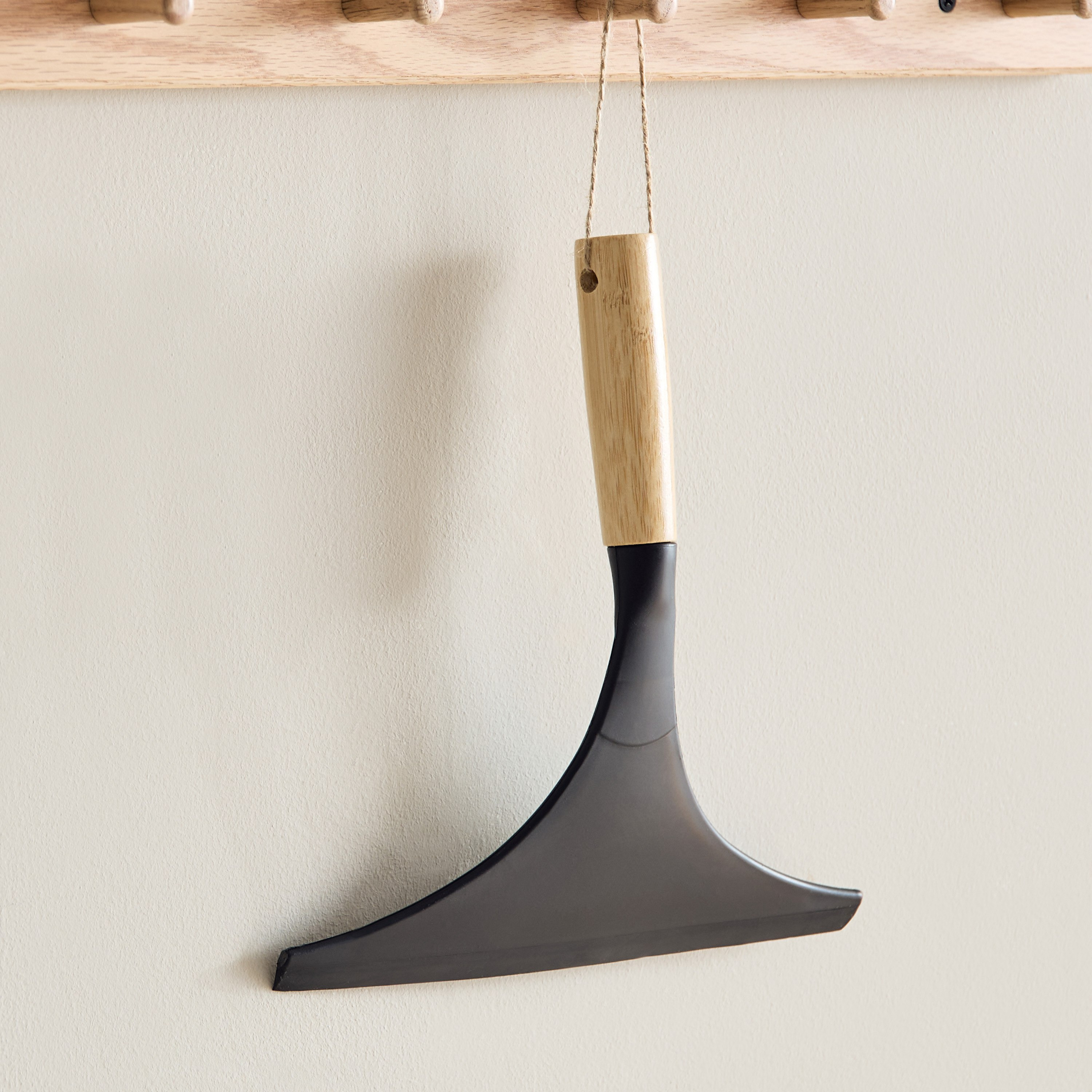 Buy Ebony Window Squeegee with Bamboo Handle - 23x23x4 cm Online in KSA ...