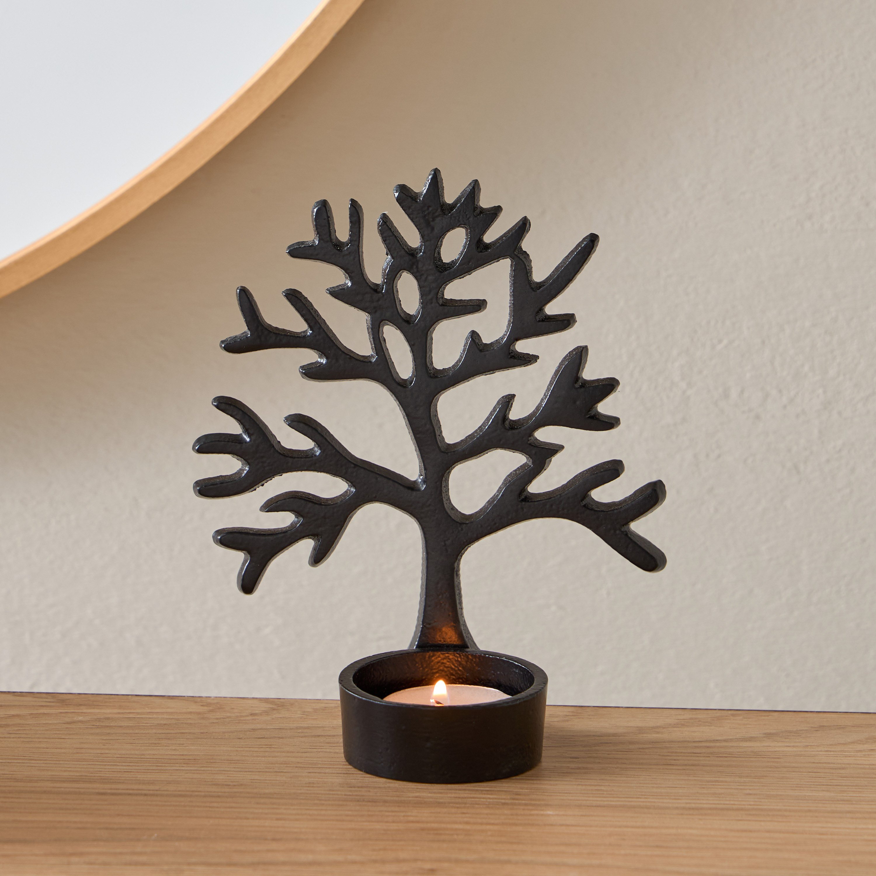 Buy Calot Aluminium Tree of Life Tealight Candleholder - 11x6x13 cm ...