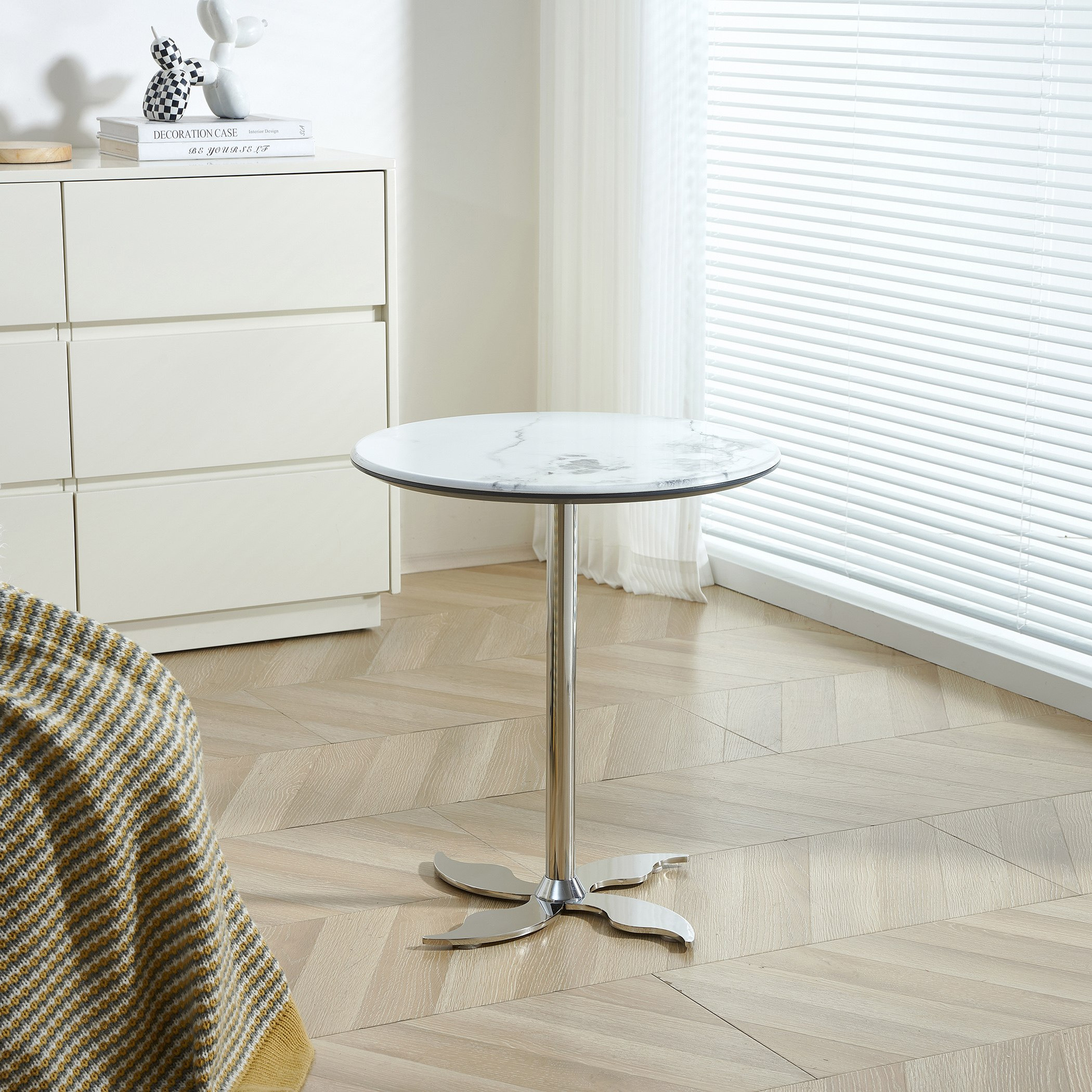 Buy Sentara Sintered Stone Top Accent End Table Online in UAE | Homebox