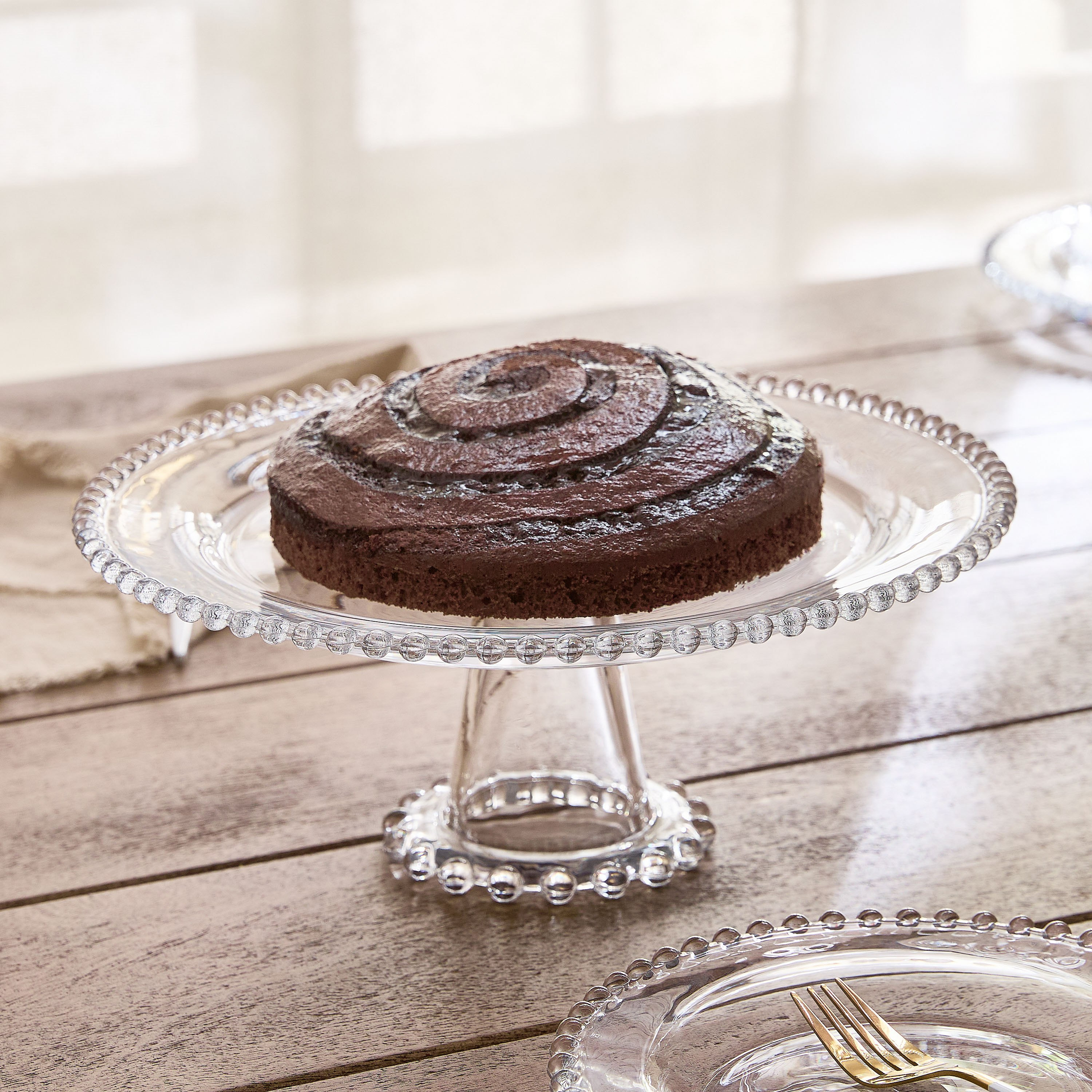 Buy Merriam Beaded Cake Stand with Pedestal - 30.5 cm Online in KSA ...