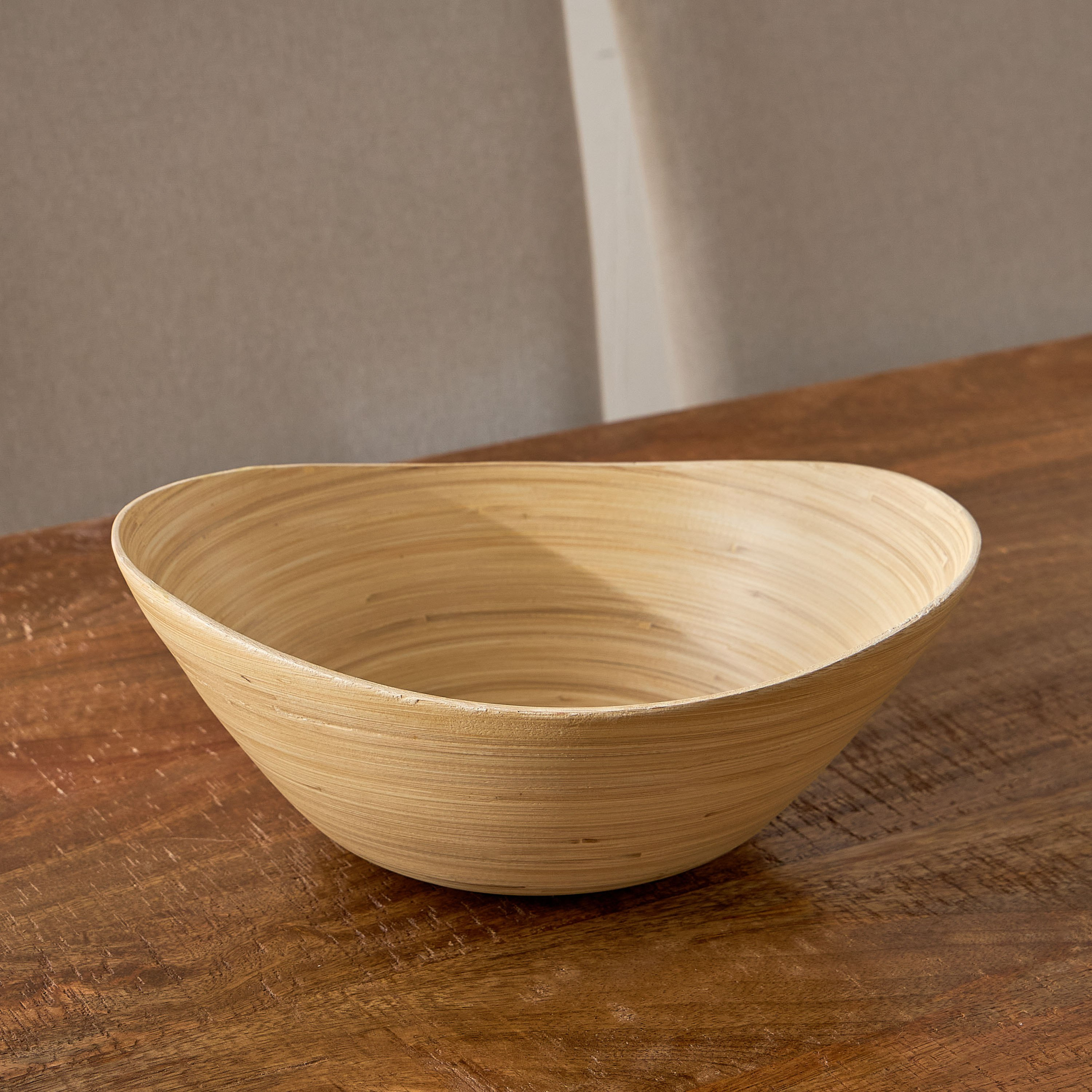 Buy Belmonte Natural Spun Bamboo Tray - 30x24x10 cm Online in KSA | Homebox
