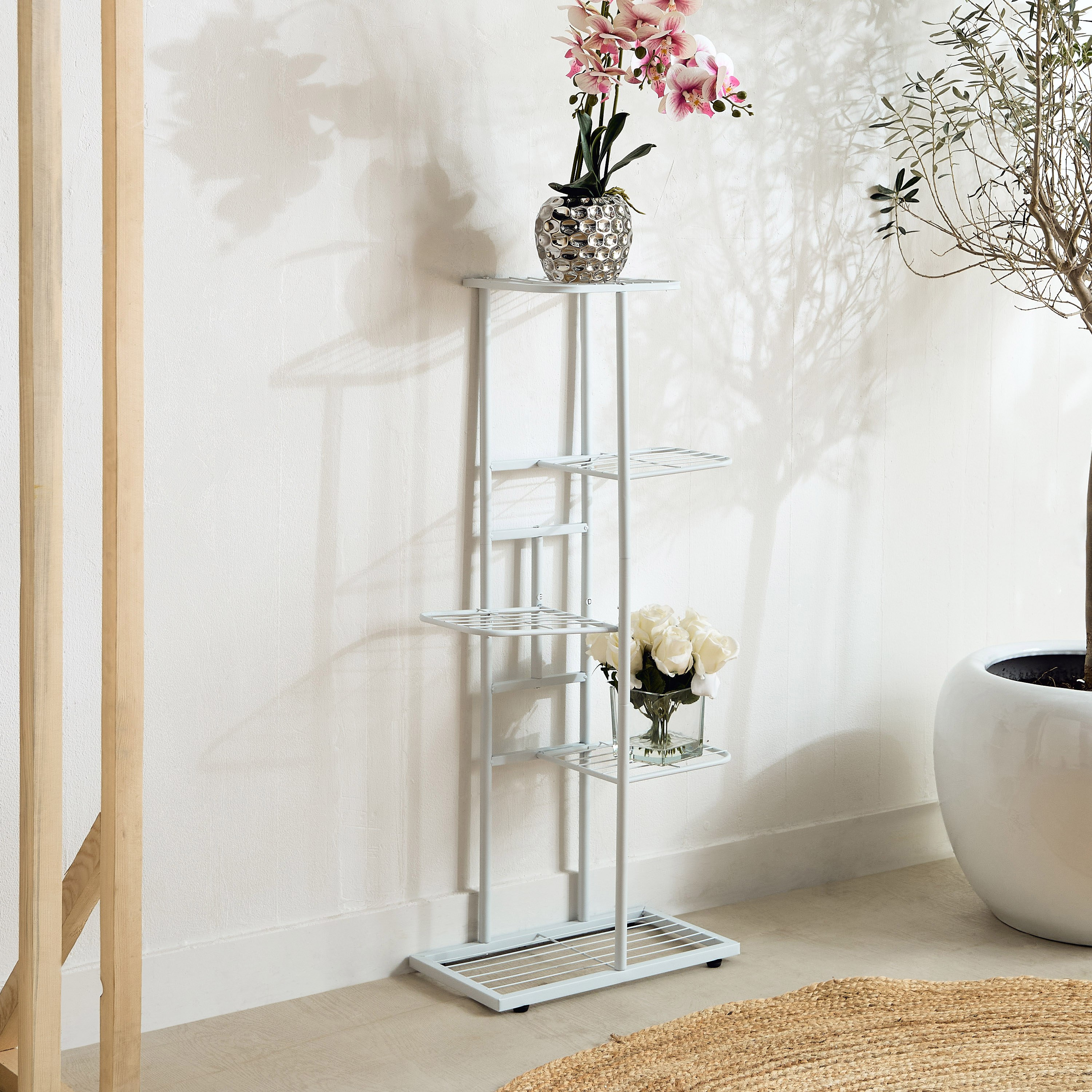 Buy Vista Metal 5-Tier Modern Planter Stand - 44.5x22x96 cm Online in ...