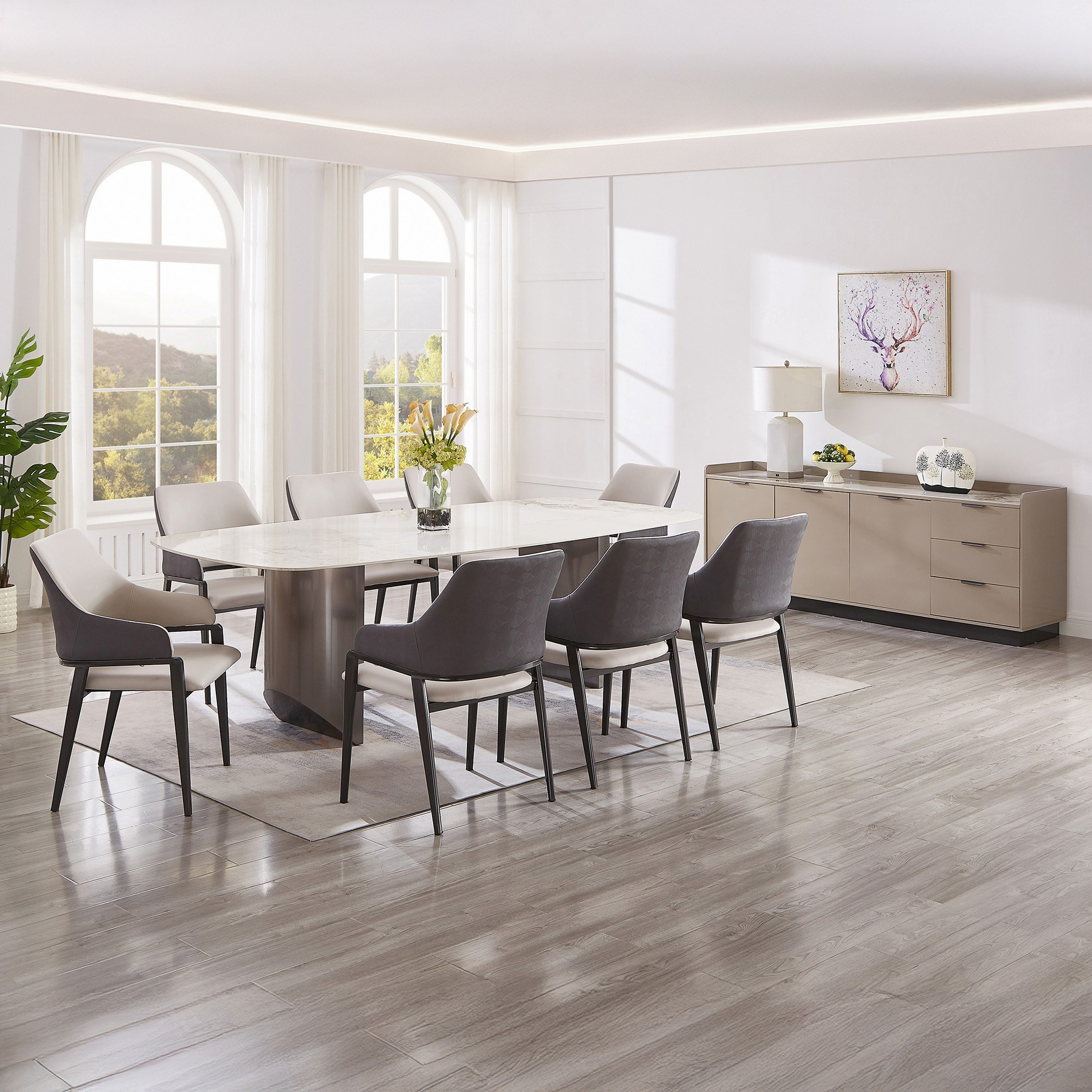 Buy Linton NXT 8-Seater Sintered Stone Dining Set Online in Bahrain ...