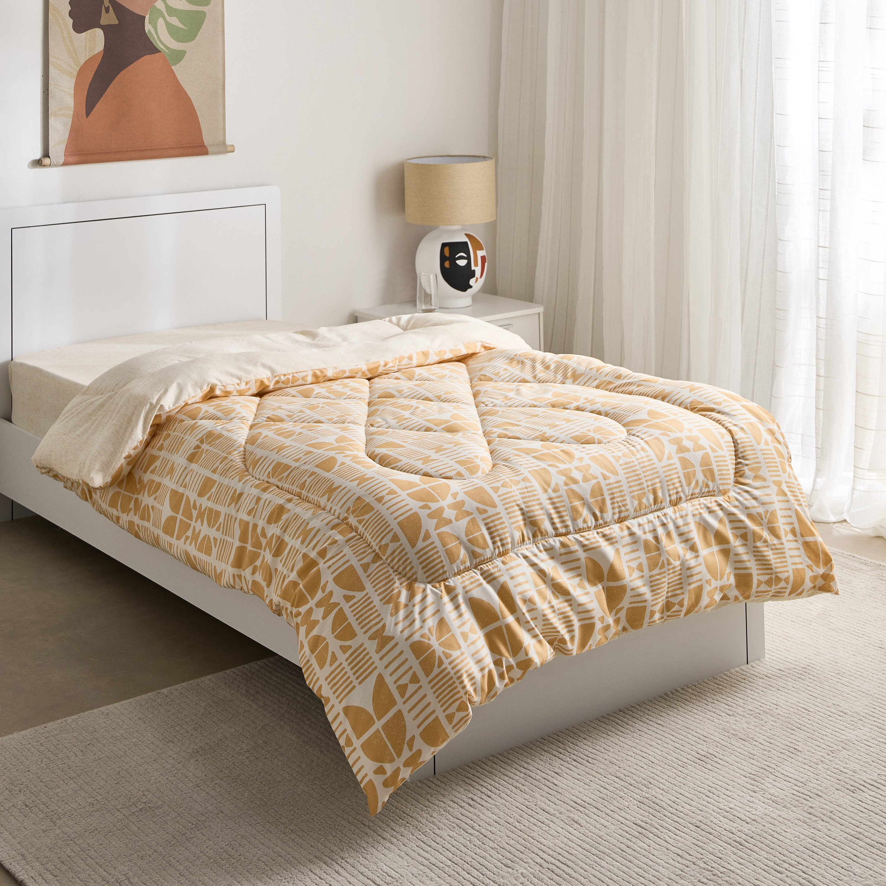 Buy Matrix Coral Microfiber Single Comforter - 135x220 cm Online in KSA ...