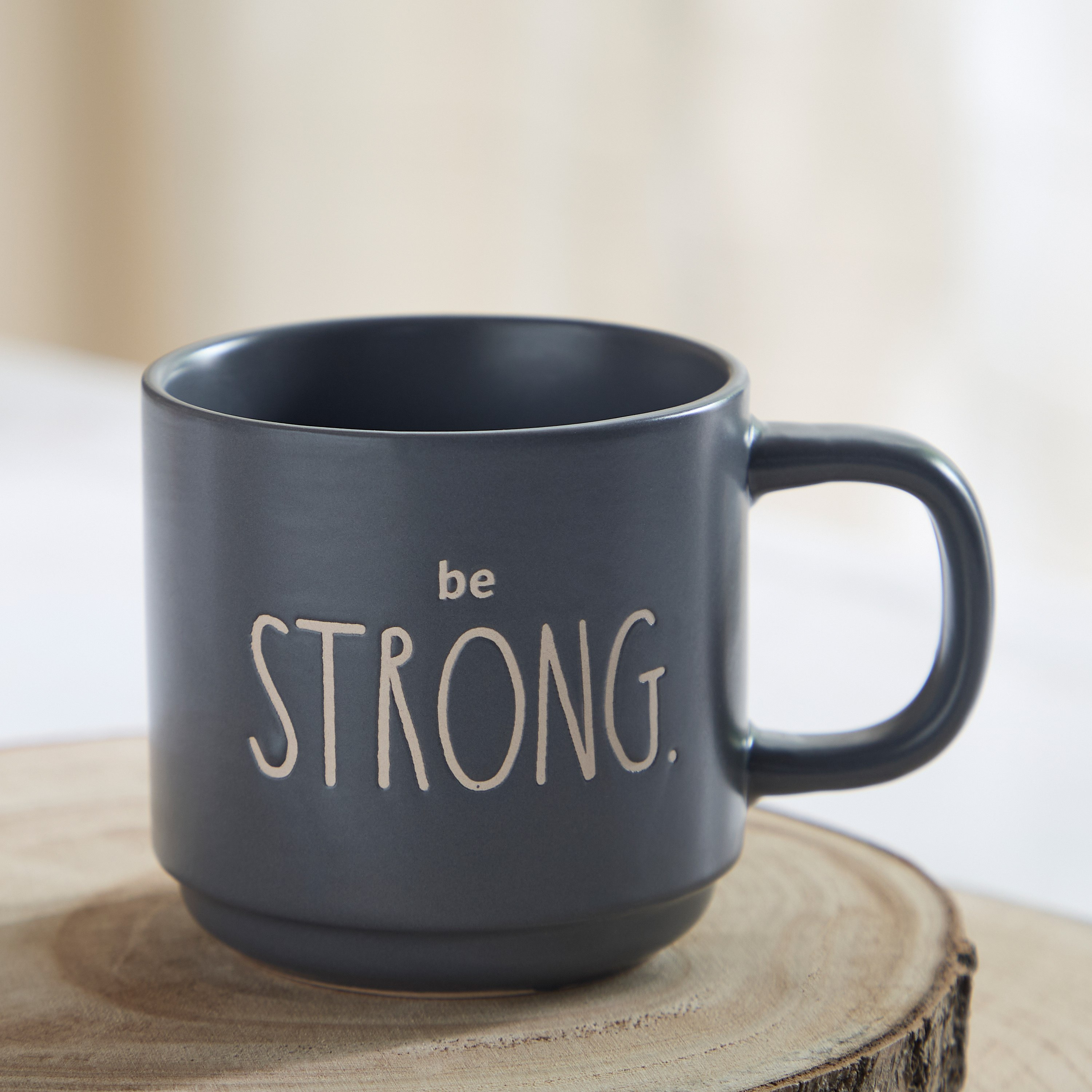 Shop Malden Stoneware Be Strong Mug - 408 ml Online | Max UAE