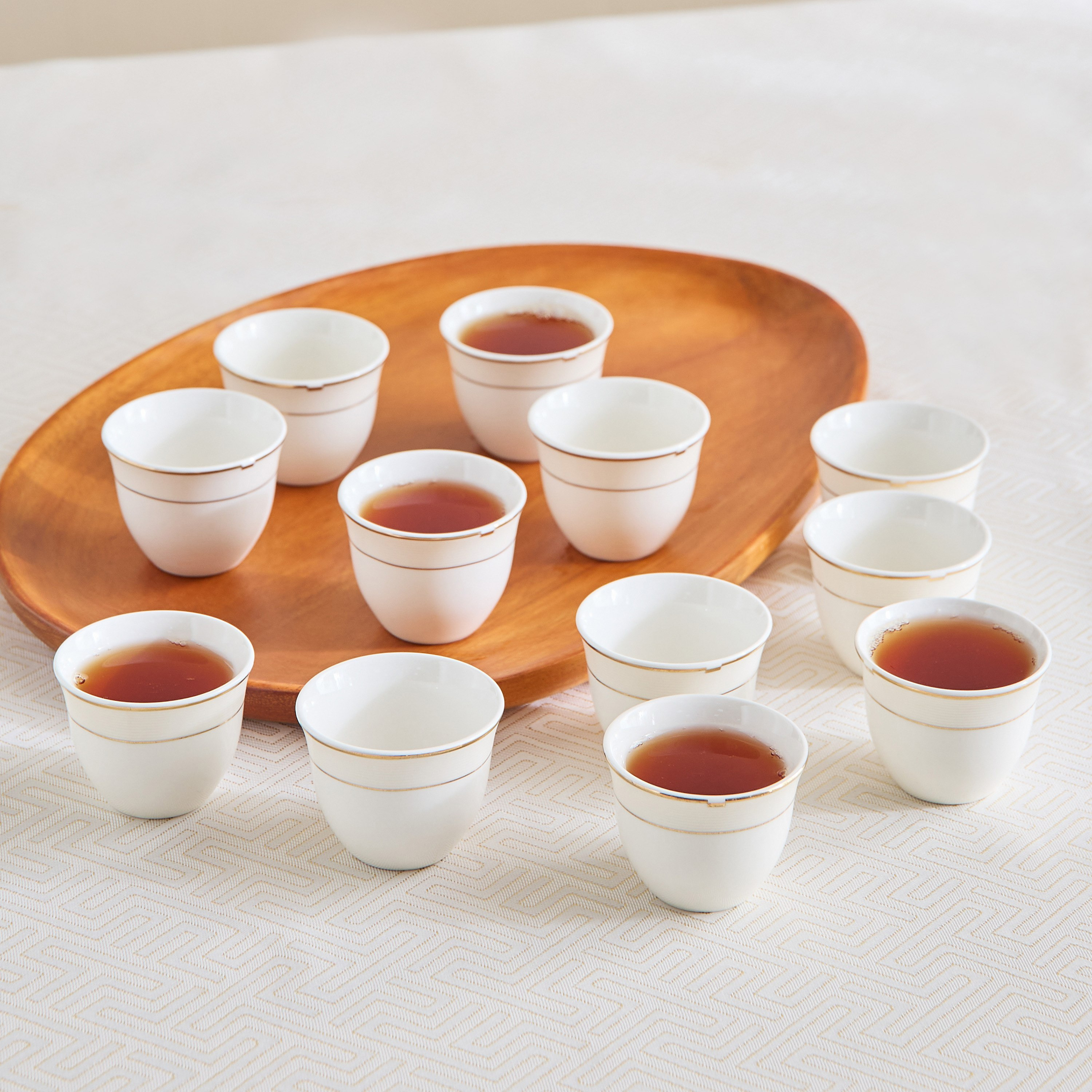 Buy Rib Porcelain 12-Piece Cawa Set - 70 ml Online in UAE | Homebox