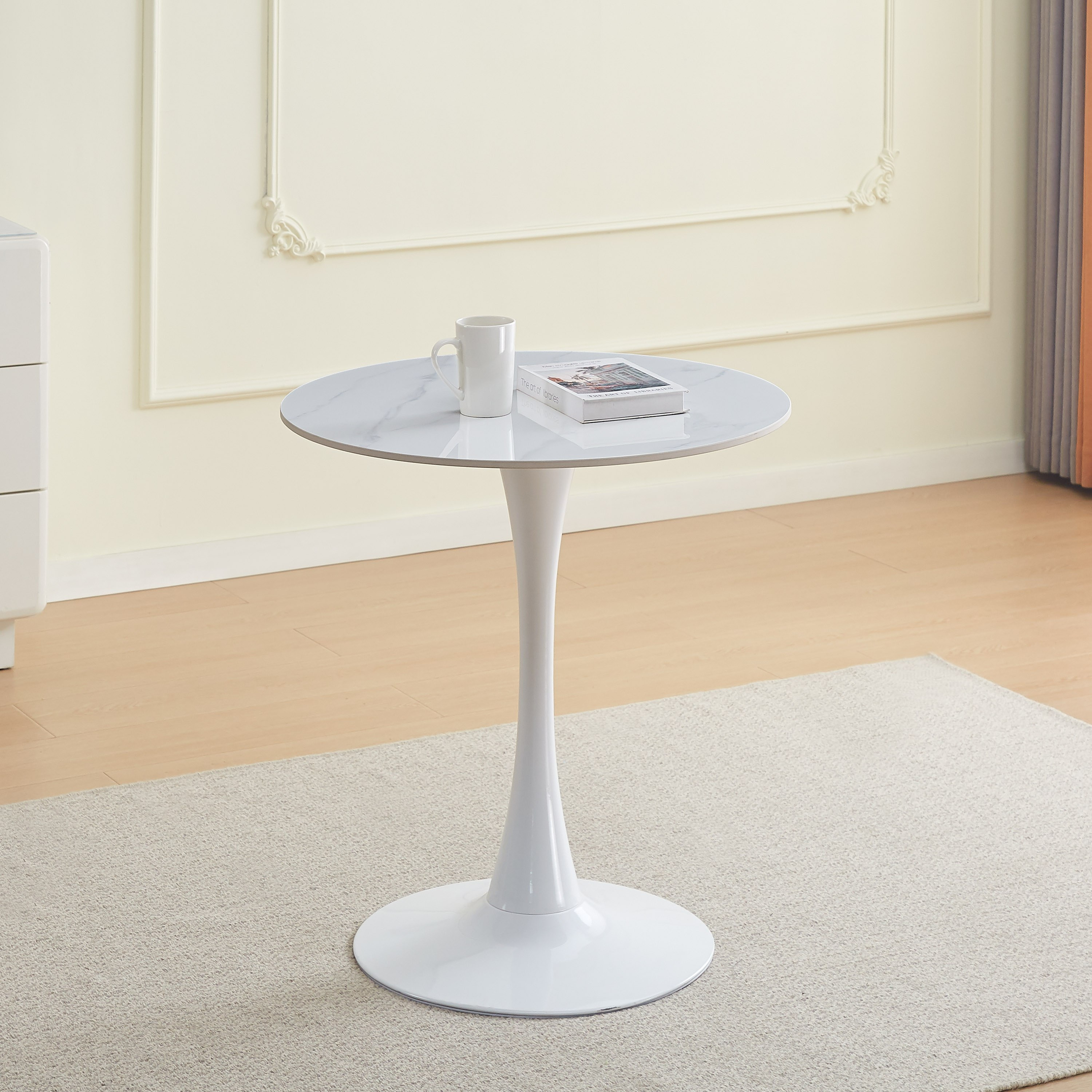 Buy Elvis Sintered Stone 2-Seater Round Dining Table Online in KSA ...