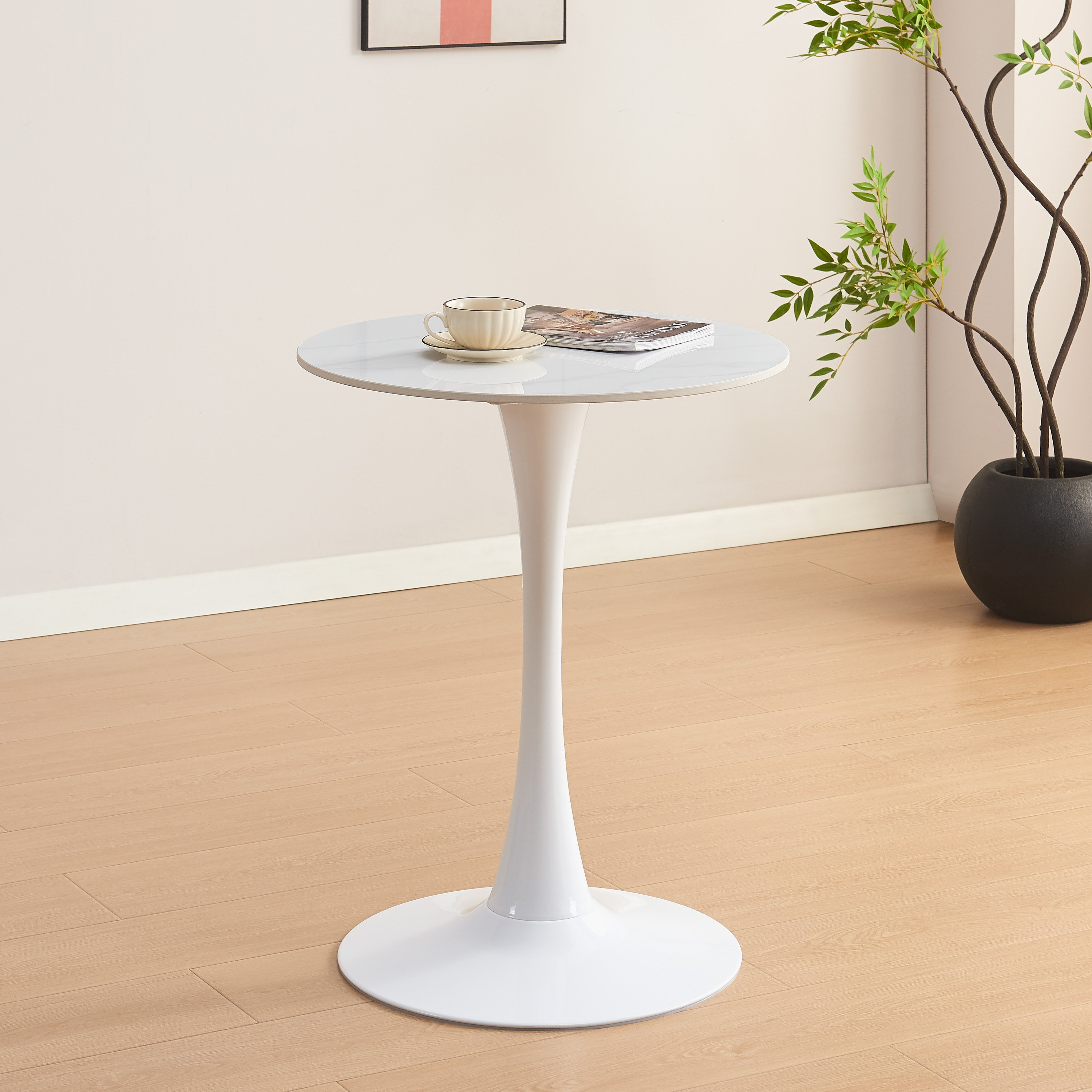 Buy Elvis Compact Sintered Stone 2 Seater Round Dining Table Online in ...