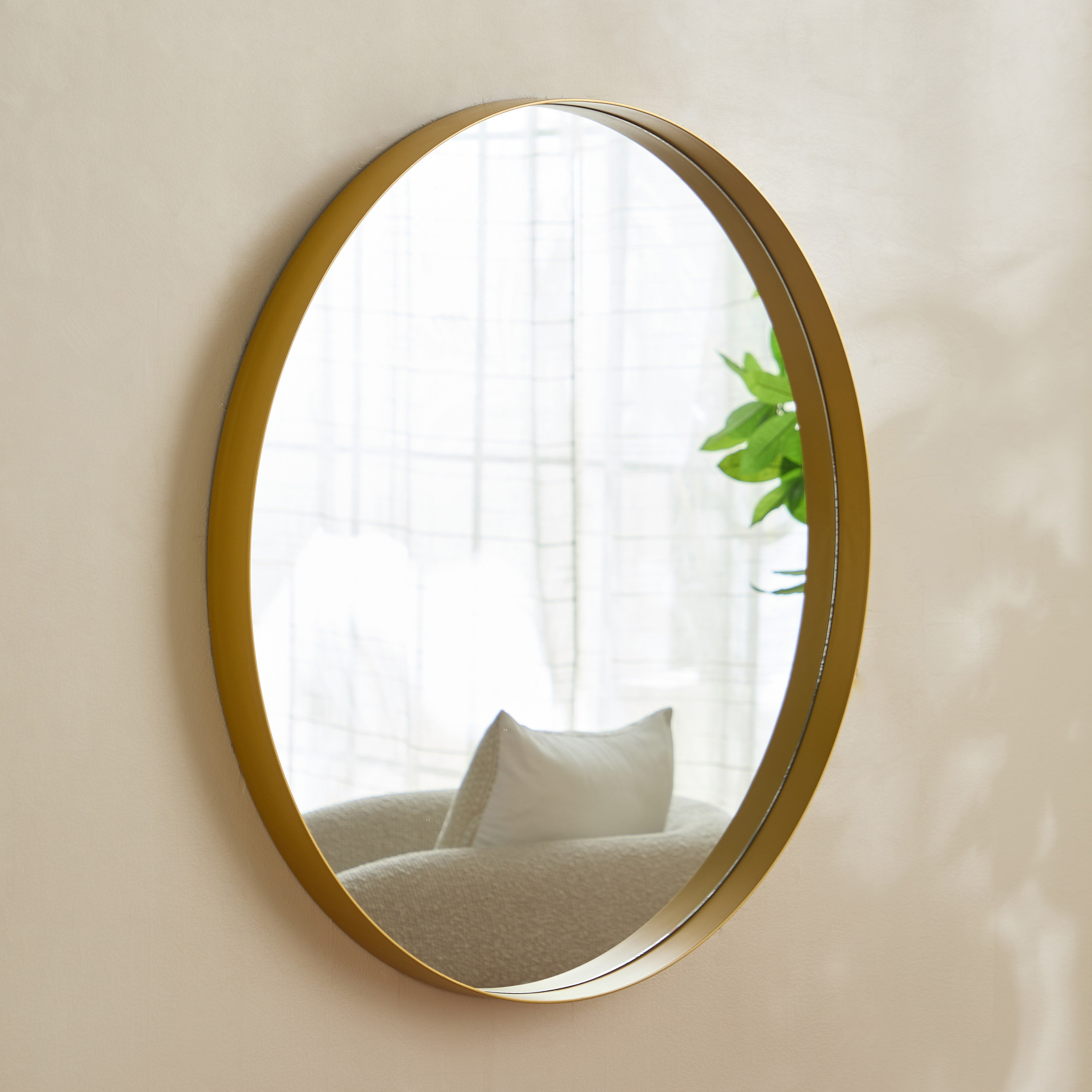 Buy Ebern Classic Round Mirror - 80x80x5 cm Online in UAE | Homebox