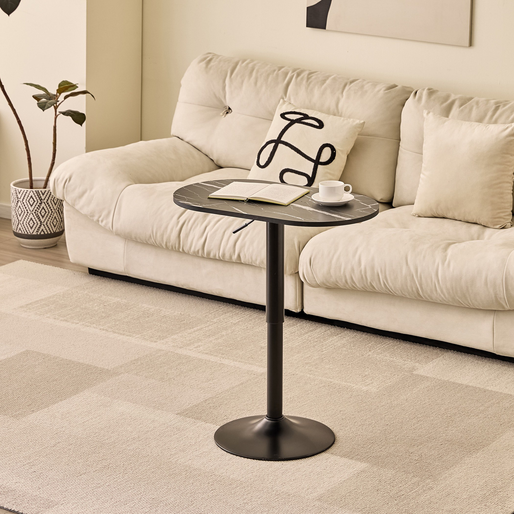 Buy Movo Jazz Oval Height Adjustable Table Online in Qatar | Homebox