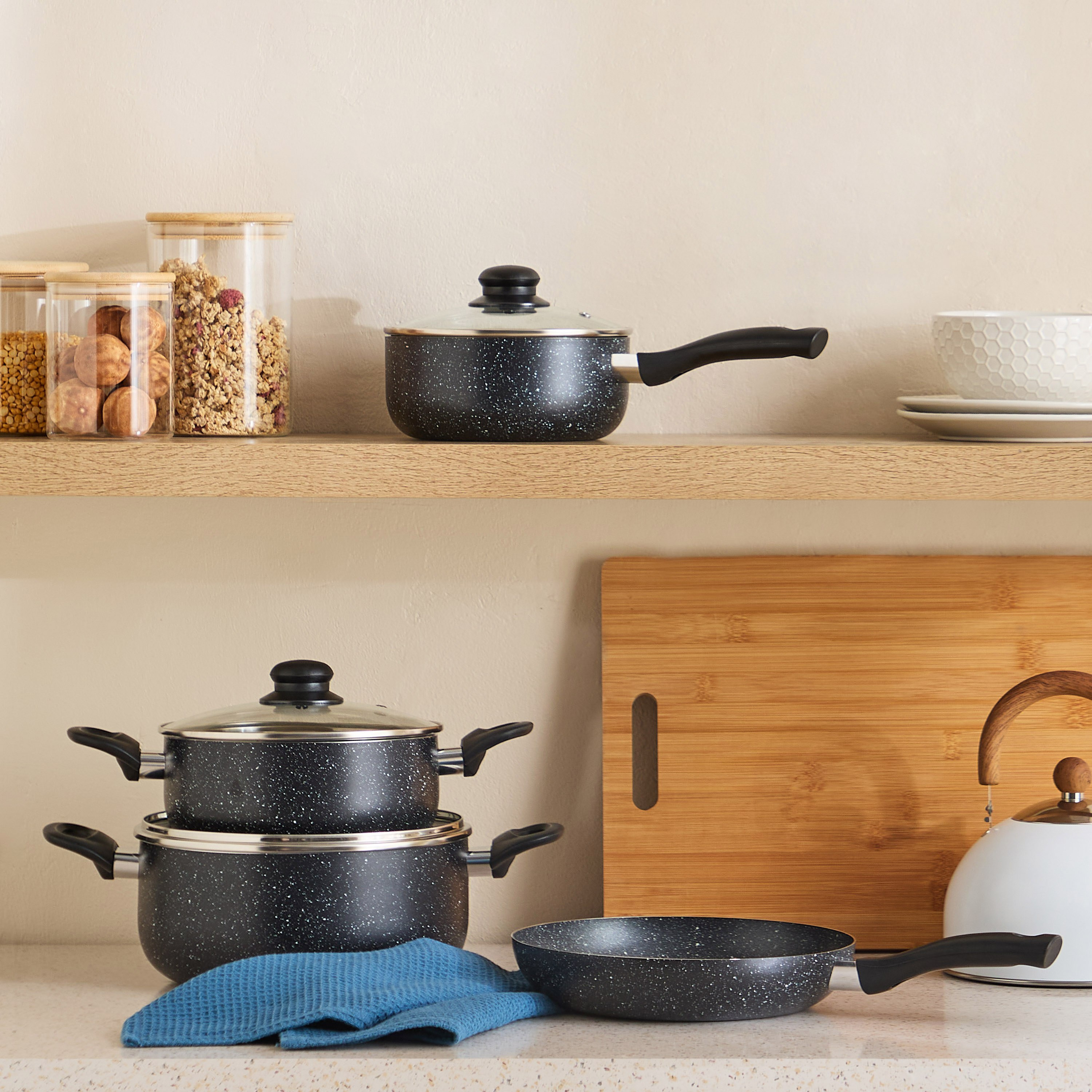 Buy Wilson 7-Piece Marble Cookware Set Online in KSA | Homebox