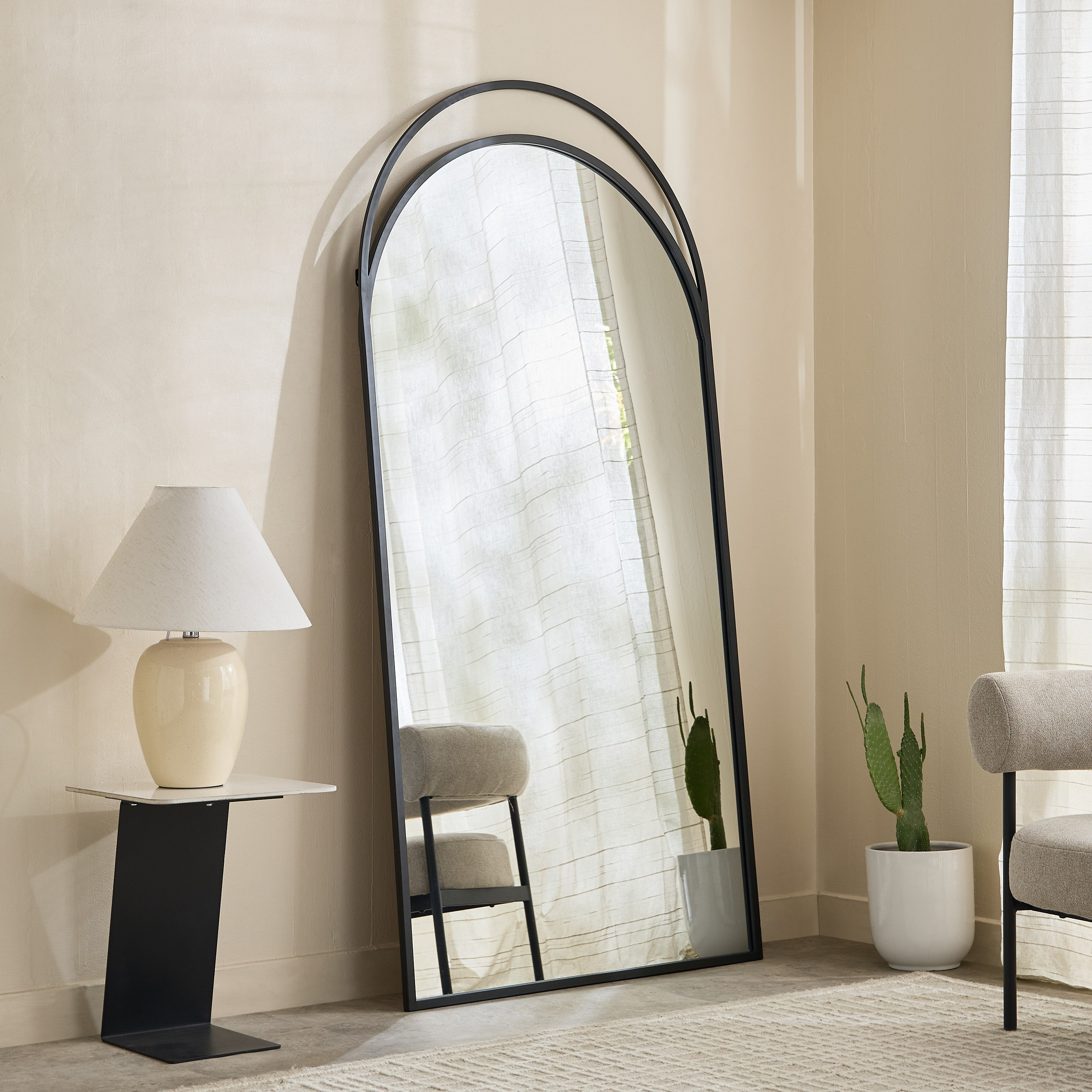 Buy Sana-Bruce Metal Extra Large Leaner Mirror - 100x200 cm Online in ...