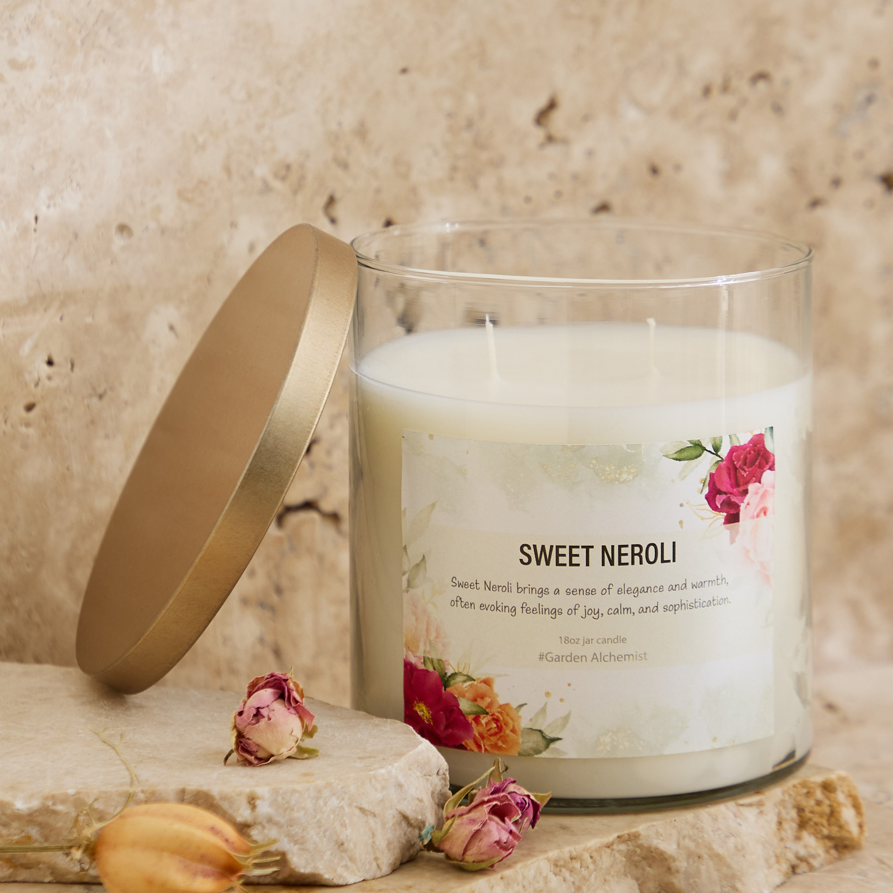 Buy Aure Sweet Neroli Fragrance Jar Candle with Metal Lid - 510 g ...