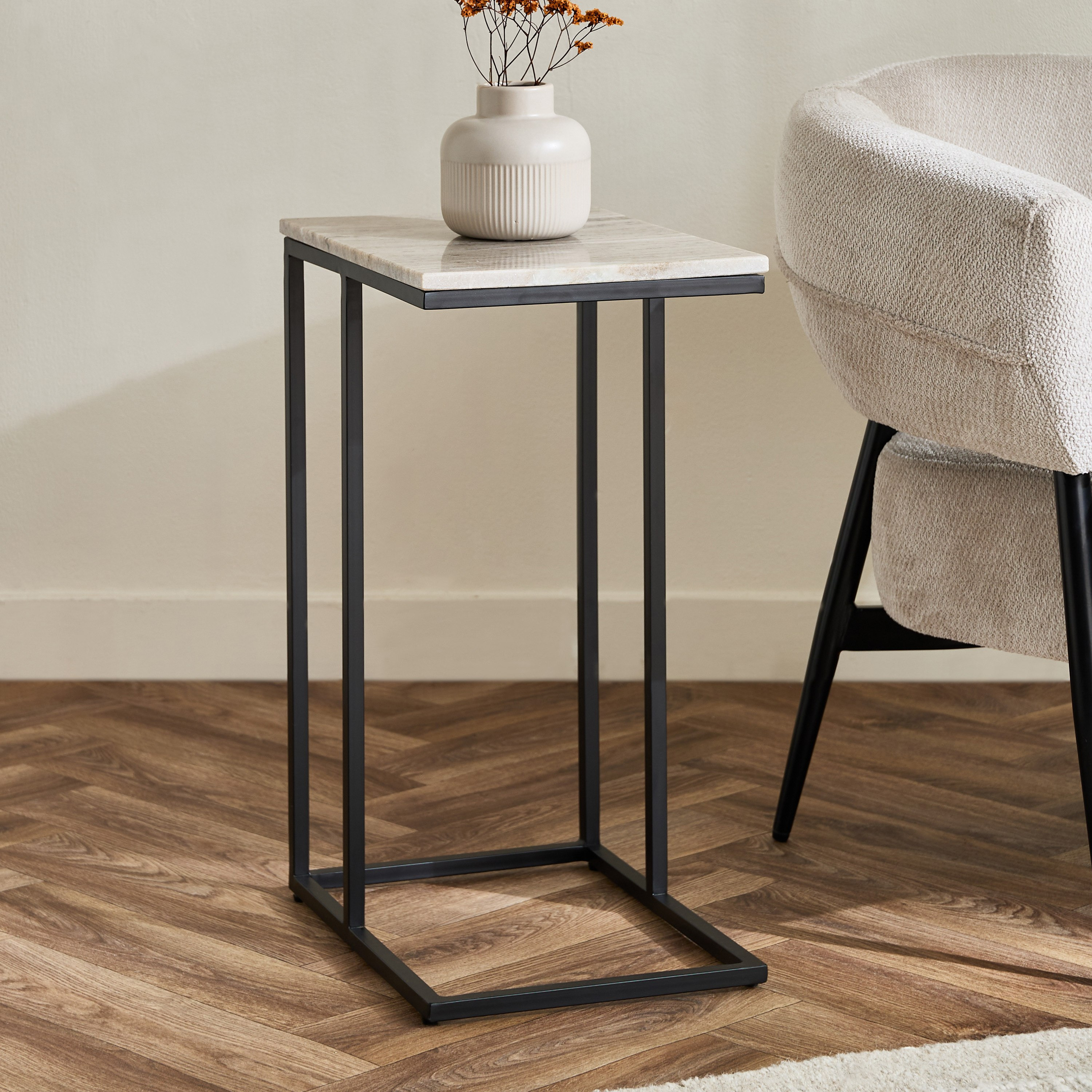 Buy Cavon Vista Genuine Marble Top C Table Online in UAE | Homebox