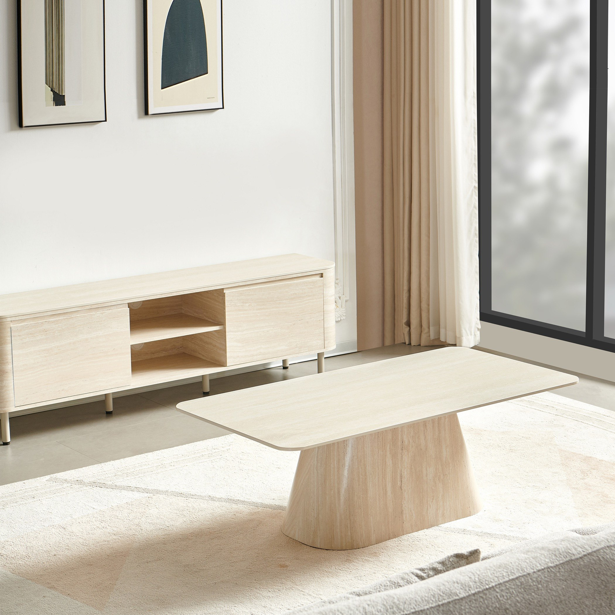 Buy Astonia Sintered Stone Coffee Table Online in Qatar | Homebox