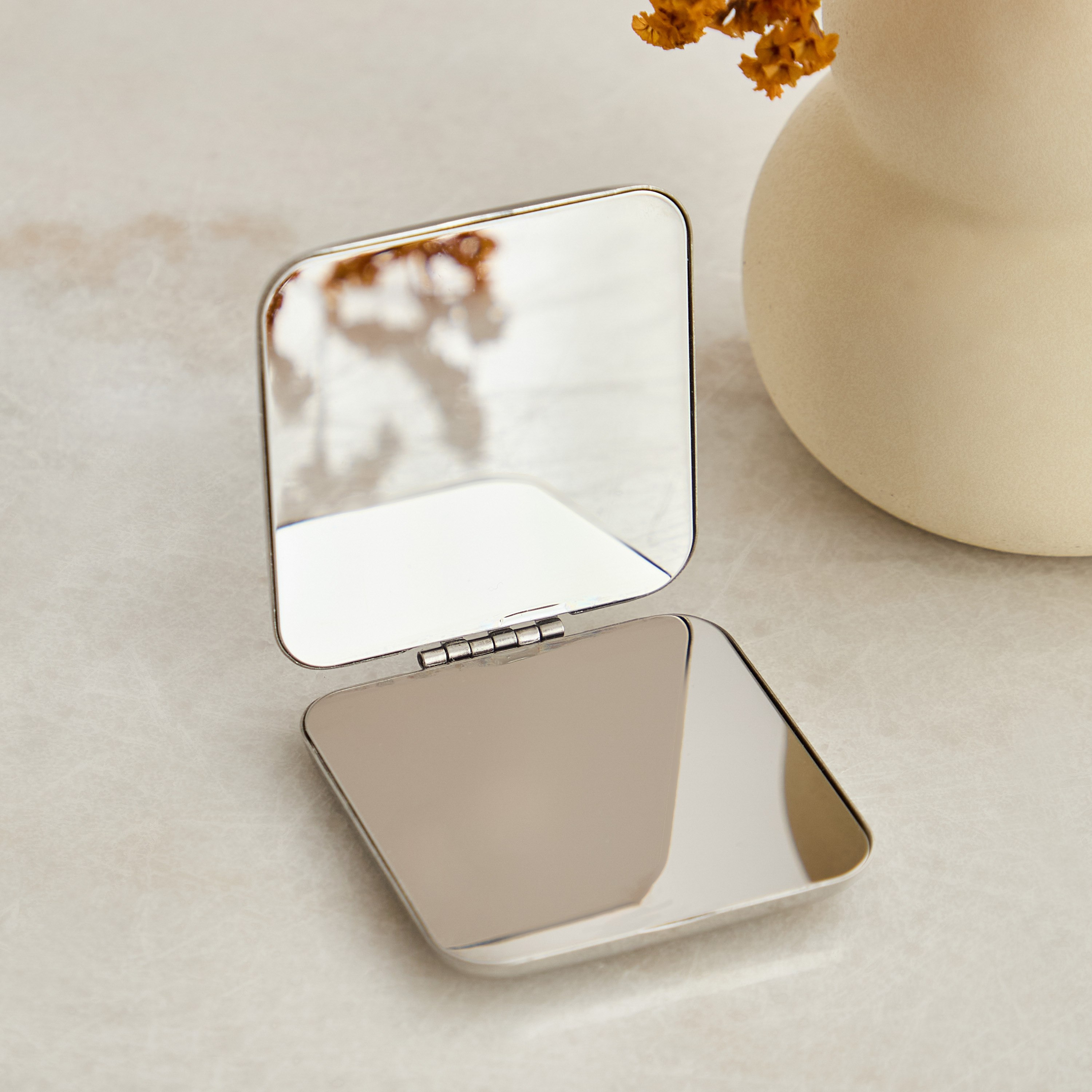 Buy Reva Compact Square Mirror - 5.7x5.7x1.1 cm Online in KSA | Homebox