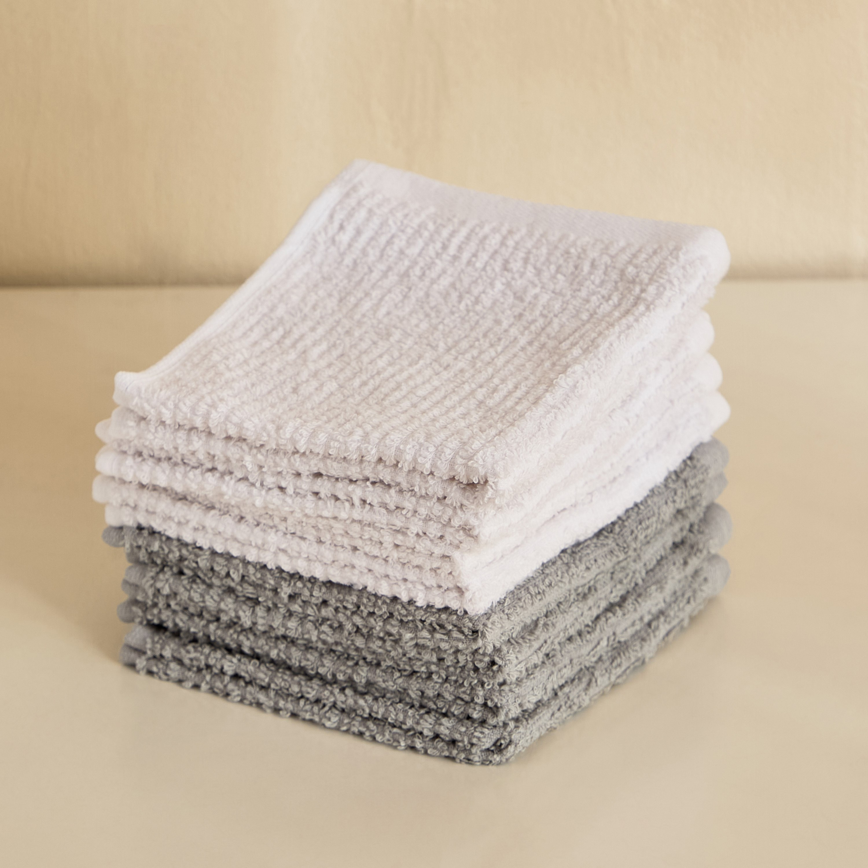 Buy Atlanta 8-Piece Textured Cotton Face Cloth Set - 30x30 cm Online in ...