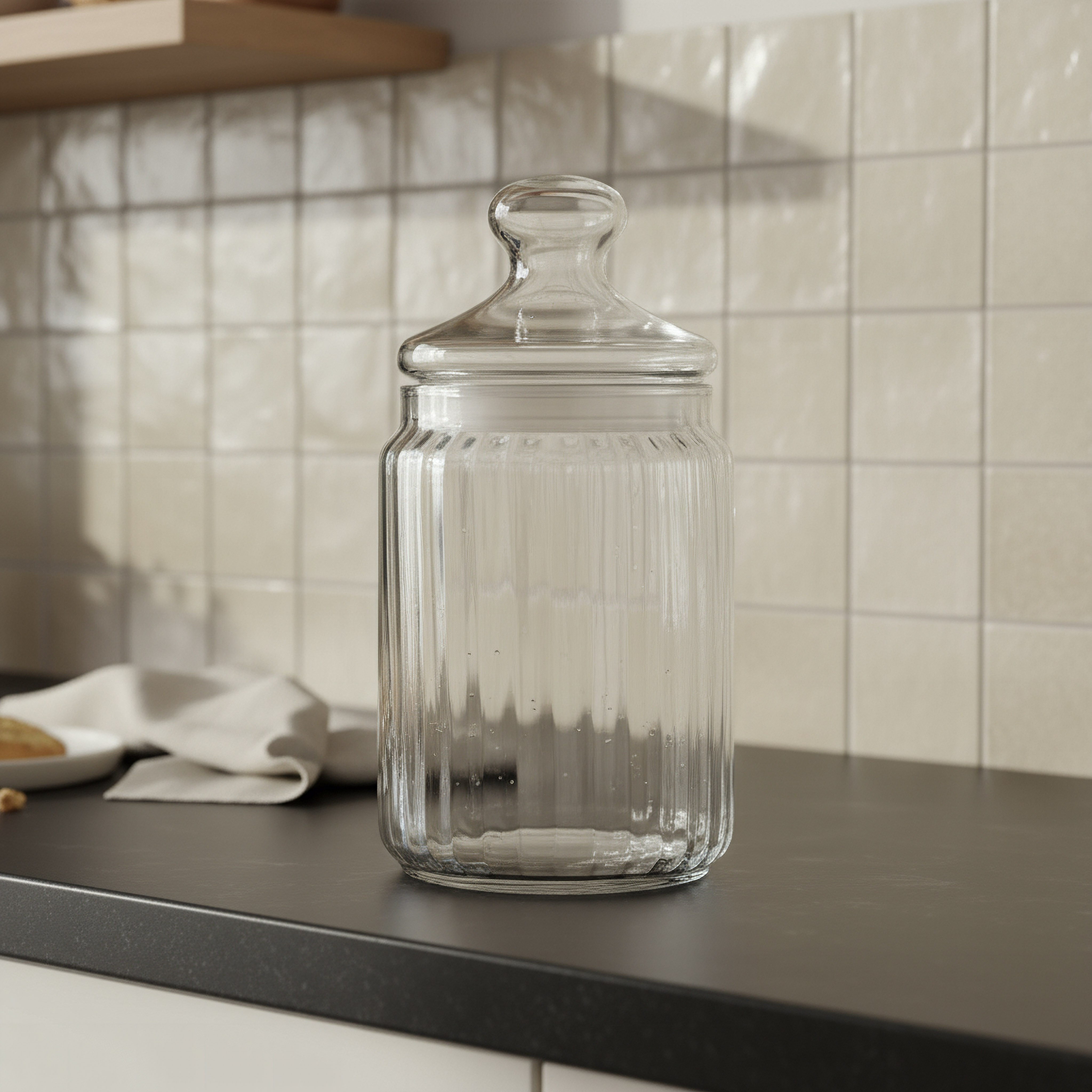 Buy Luminarc Striped Pot Club Glass Jar - 1000 ml Online in KSA | Homebox