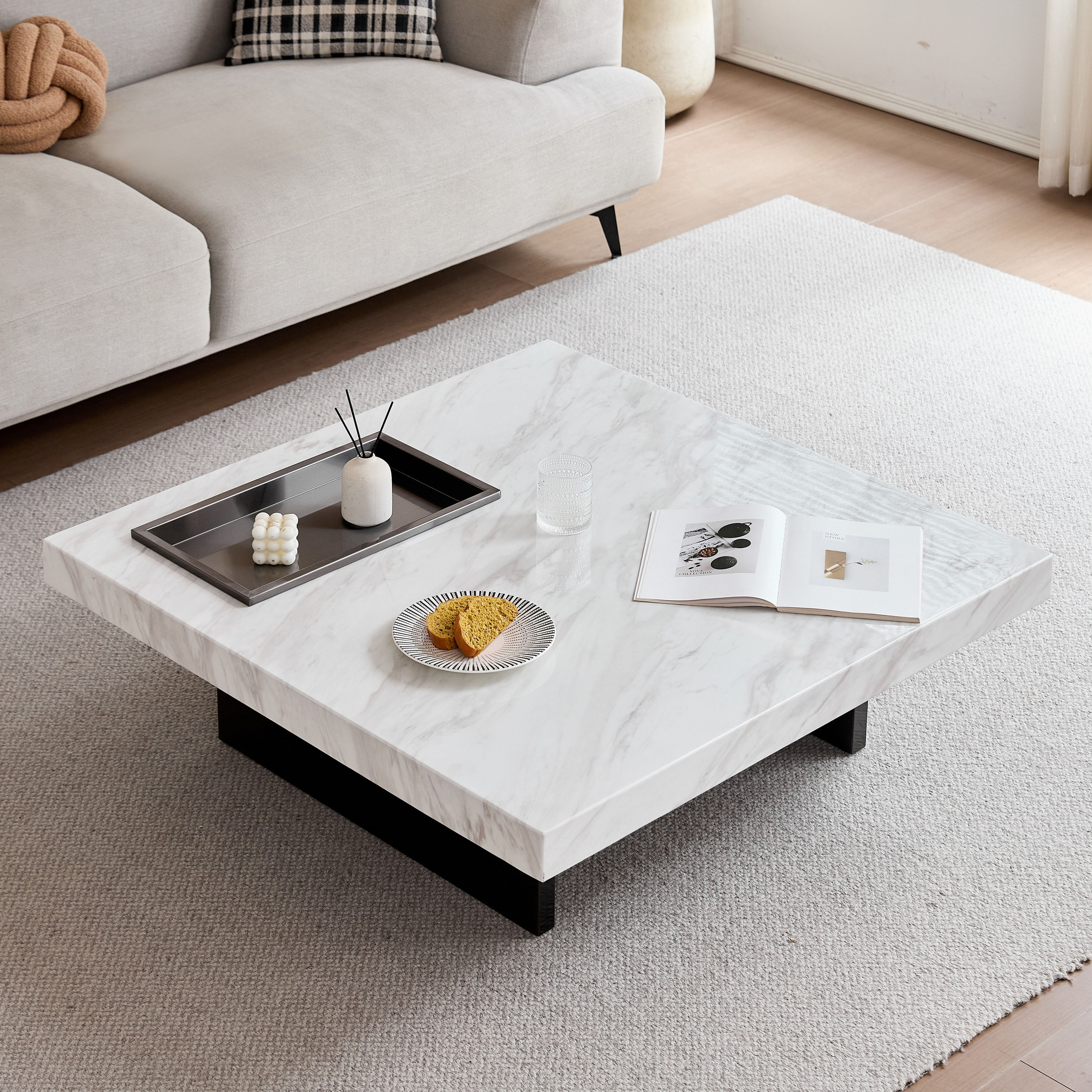 Buy Levante Faux Marble Top Coffee Table Online in UAE | Homebox
