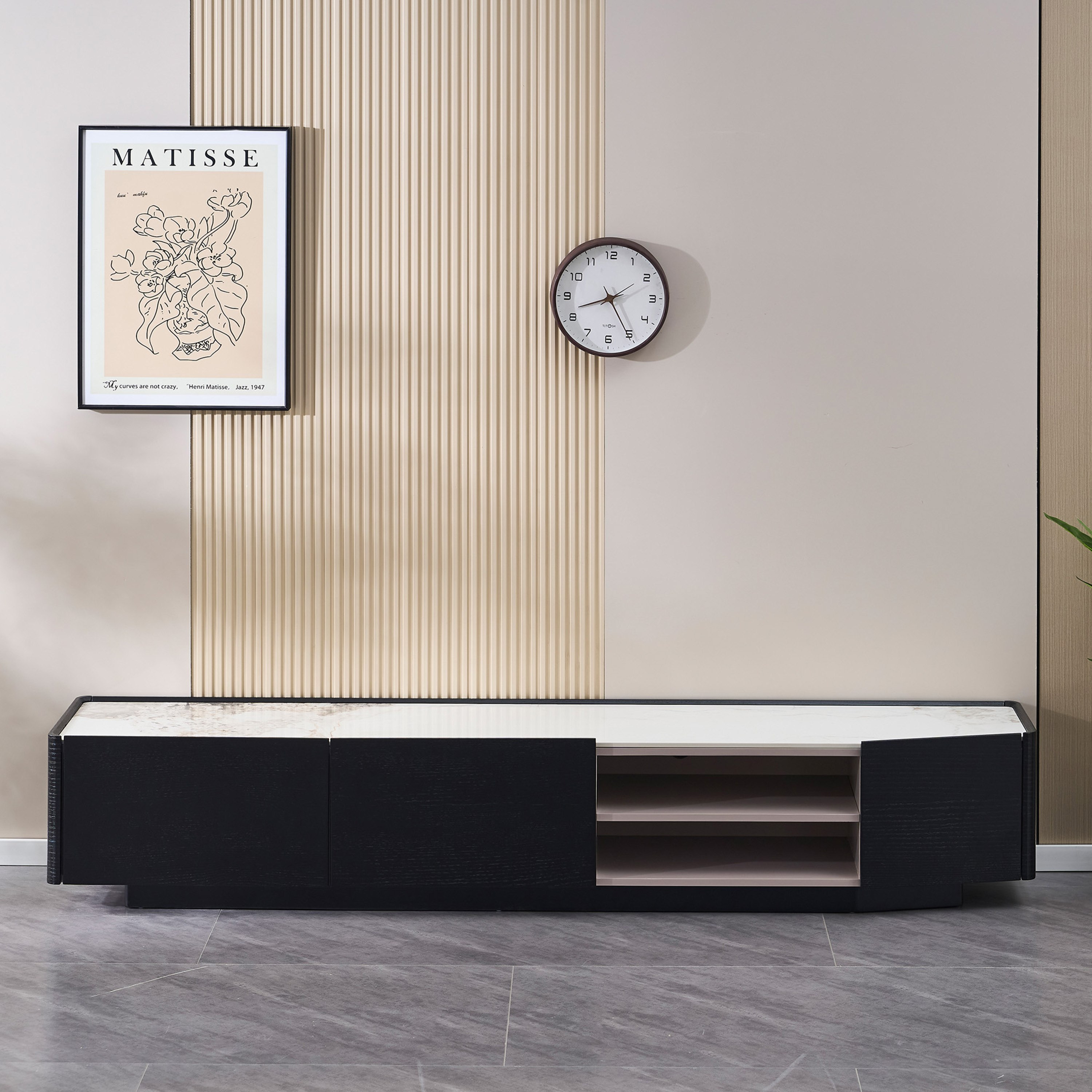 Buy Estrella 2 Meter TV Unit with Sintered Stone Top for TVs up to 80 ...