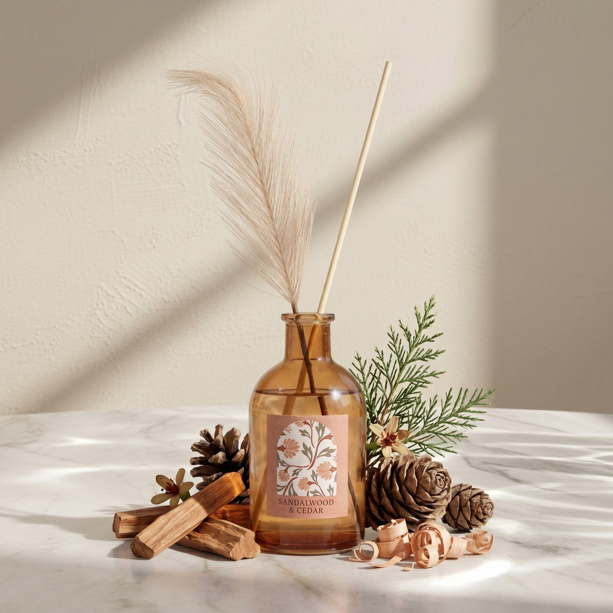 Buy Nuvori Gardenia Sandalwood and Cedar Reed Diffuser - 200 ml Online ...