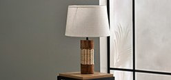Buy Novalie Ceramic Table Lamp with Berber Fleece Shade - 58 cm Online ...