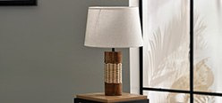 Buy Clarc Ceramic Table Lamp with Marble Effect - 14x14x23 cm Online in ...