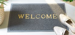 Buy Check List Printed Coir Doormat with PVC Back - 60x90 cm Online in ...